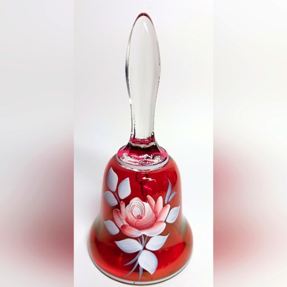 Hand Crafted | Art | 978 Vintage Collectible Westmoreland Ruby Red Bell ...